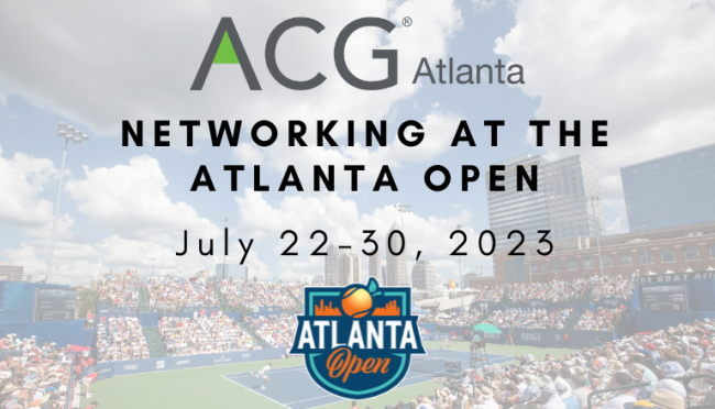 ACG Atlanta at the 2023 Atlanta Open Tennis Tournament | ACG Atlanta